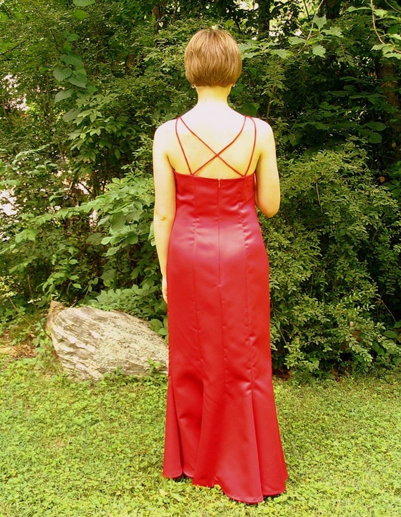 Red Hot Party Prom Dress, Mermaid Formal, Fits Size 8… - Gem