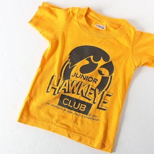 Junior Hawkeye Club T Shirt, Vintage 1990's Short Sleeved Top, Boys ...