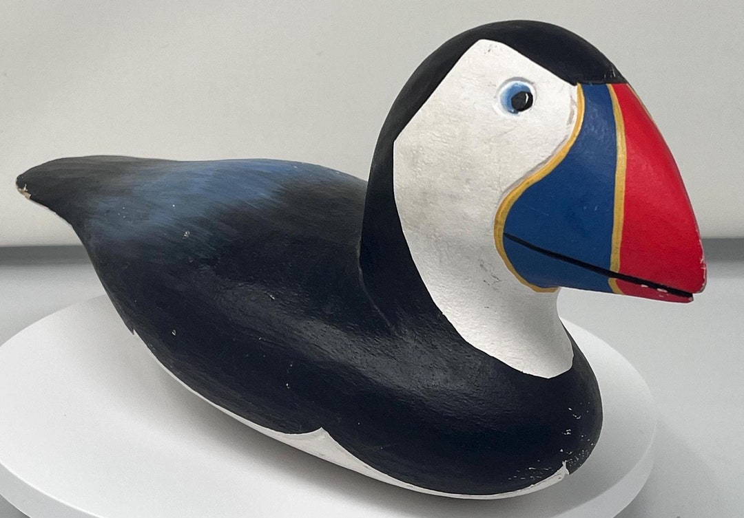 First Edition Collector's Book & Hand-carved Puffin Art Bundle - Etsy