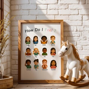 Inclusive Kids Emotions Chart: Feelings Guide, Calm Down Corner (PDF ...