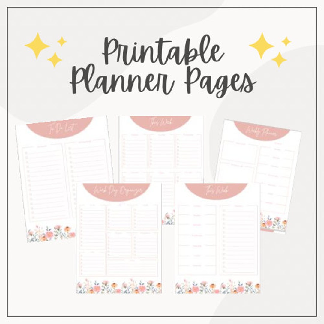 Digital Download, Printable, Planner, Organization, Stationery ...