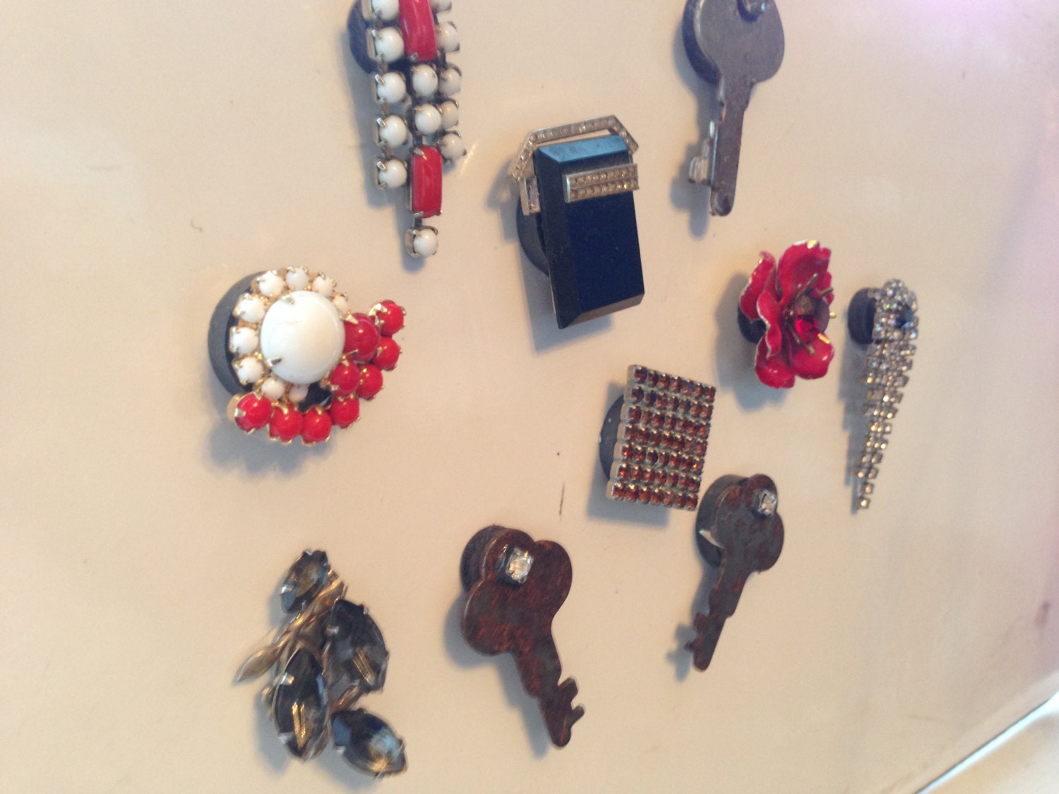 Vintage Key Magnet Repurposed Refrigerator Magnets Vintage - Etsy