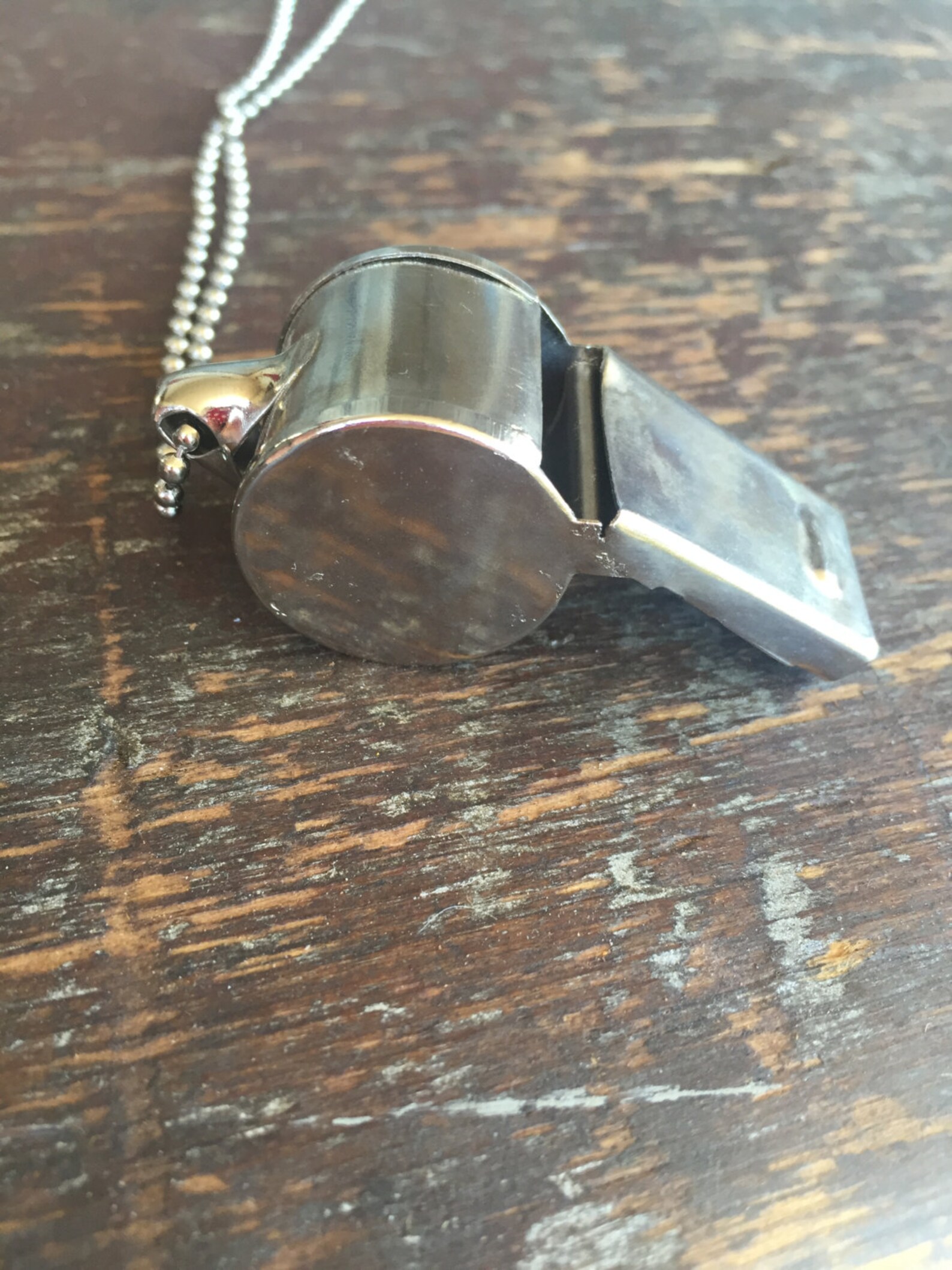 Charms on Chain Vintage Silver Toned Whistle on Base Metal - Etsy