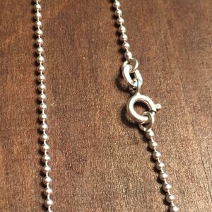 Sterling Silver .925 20" Ball Chain, Sterling Silver Necklace, Bead ...