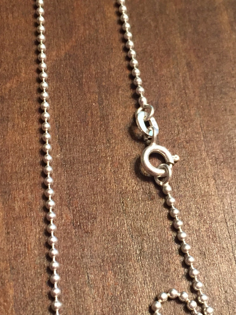 Sterling Silver .925 20" Ball Chain, Sterling Silver Necklace, Bead ...