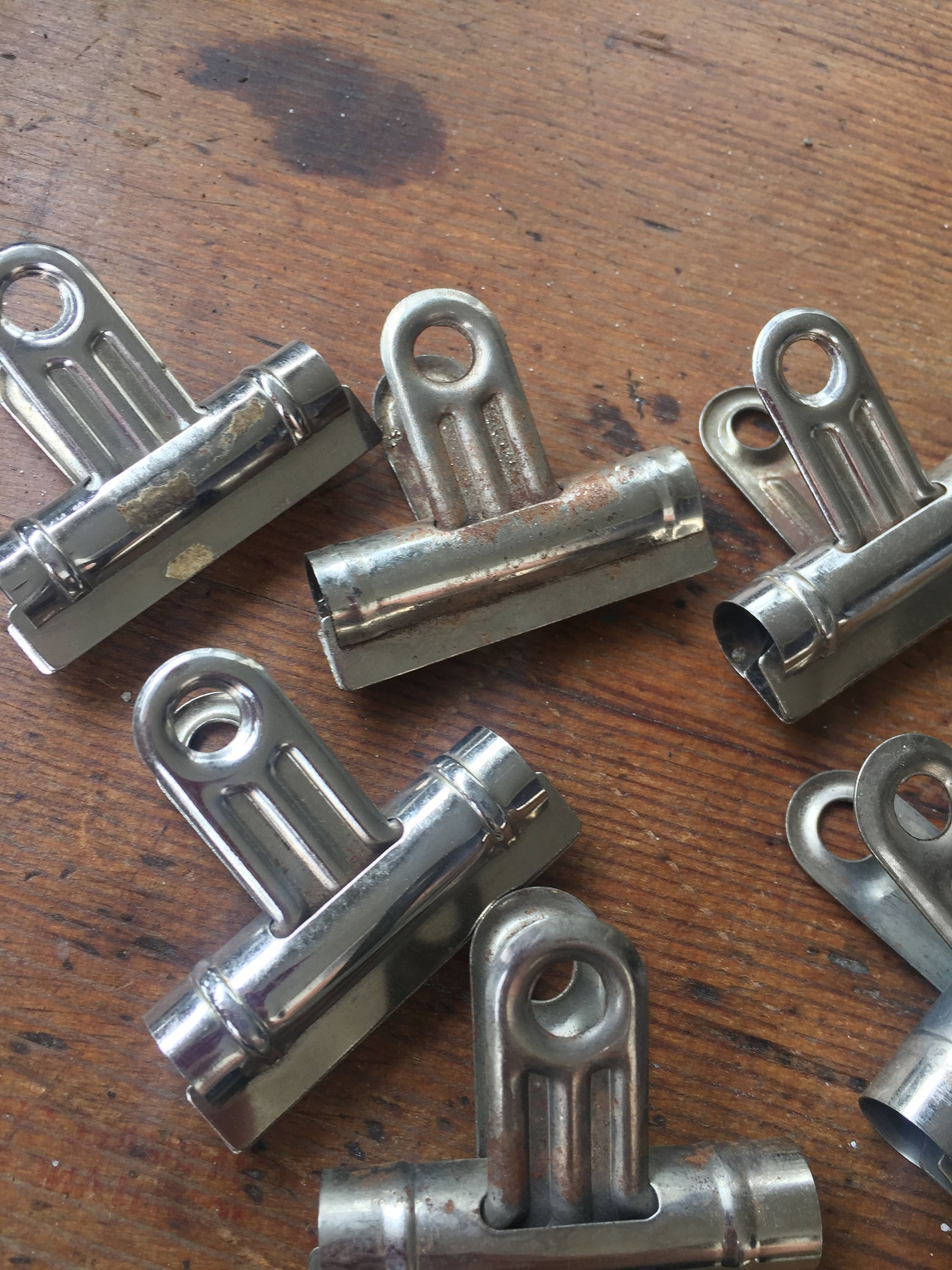 Vintage Industrial Bulldog Office Clip, Rust and Patina, Vintage Office ...