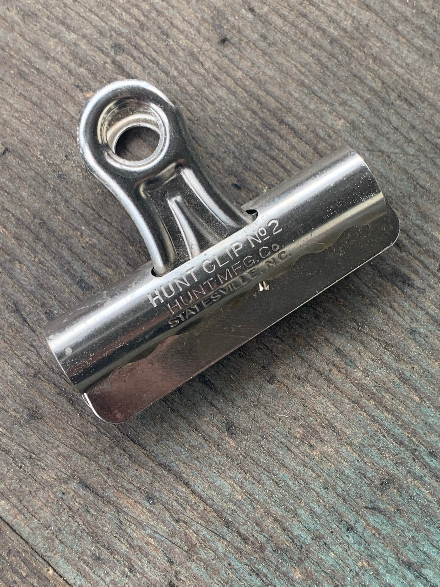 Vintage Industrial Bulldog Hunt Mfg Co Office Clip, Rust and Patina ...