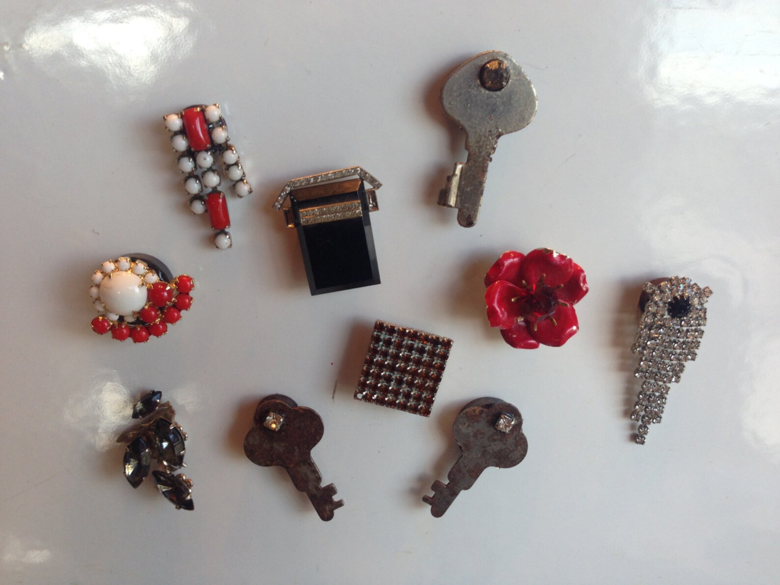 Vintage Key Magnet Repurposed Refrigerator Magnets Vintage - Etsy