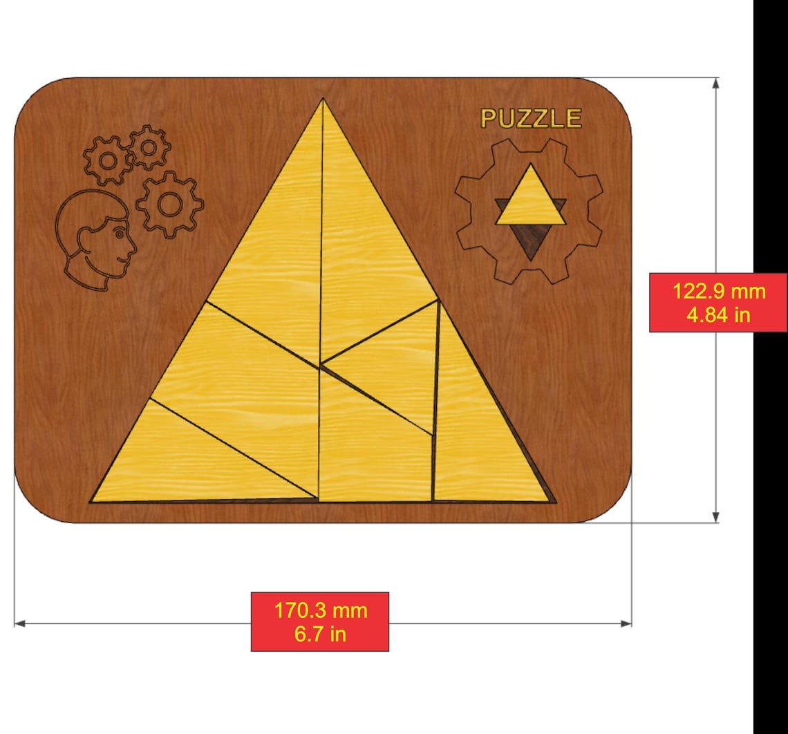 IMPOSSIBLE TRIANGLE PUZZLE - Digital Laser Cutting File - Etsy