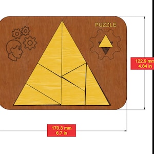 IMPOSSIBLE TRIANGLE PUZZLE - Digital Laser Cutting File - Etsy