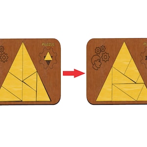 IMPOSSIBLE TRIANGLE PUZZLE - Digital Laser Cutting File - Etsy