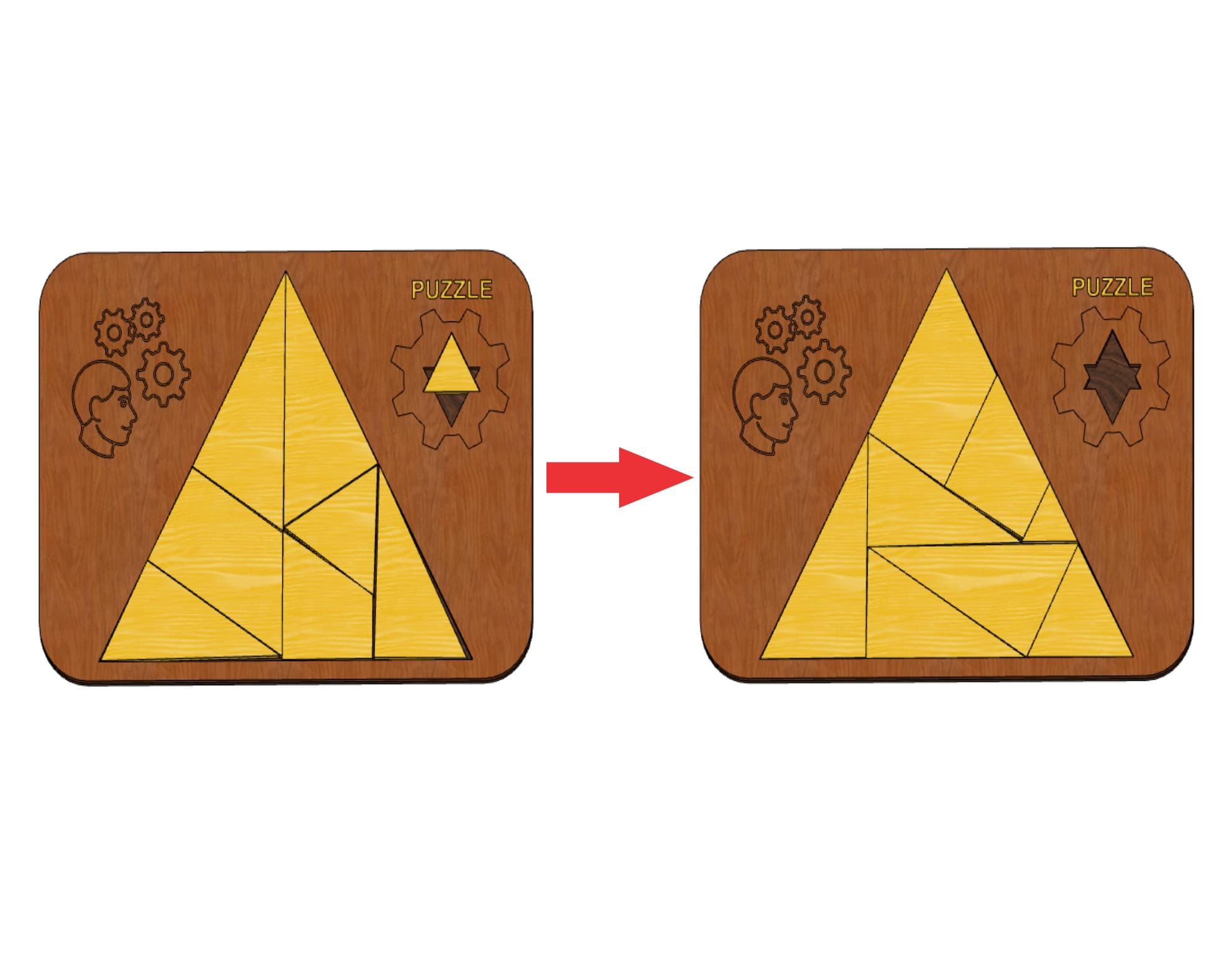 IMPOSSIBLE TRIANGLE PUZZLE - Digital Laser Cutting File - Etsy