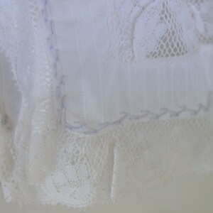 Edwardian White Cotton Dimity Bed Jacket Combing Jacket With Lace Trim ...