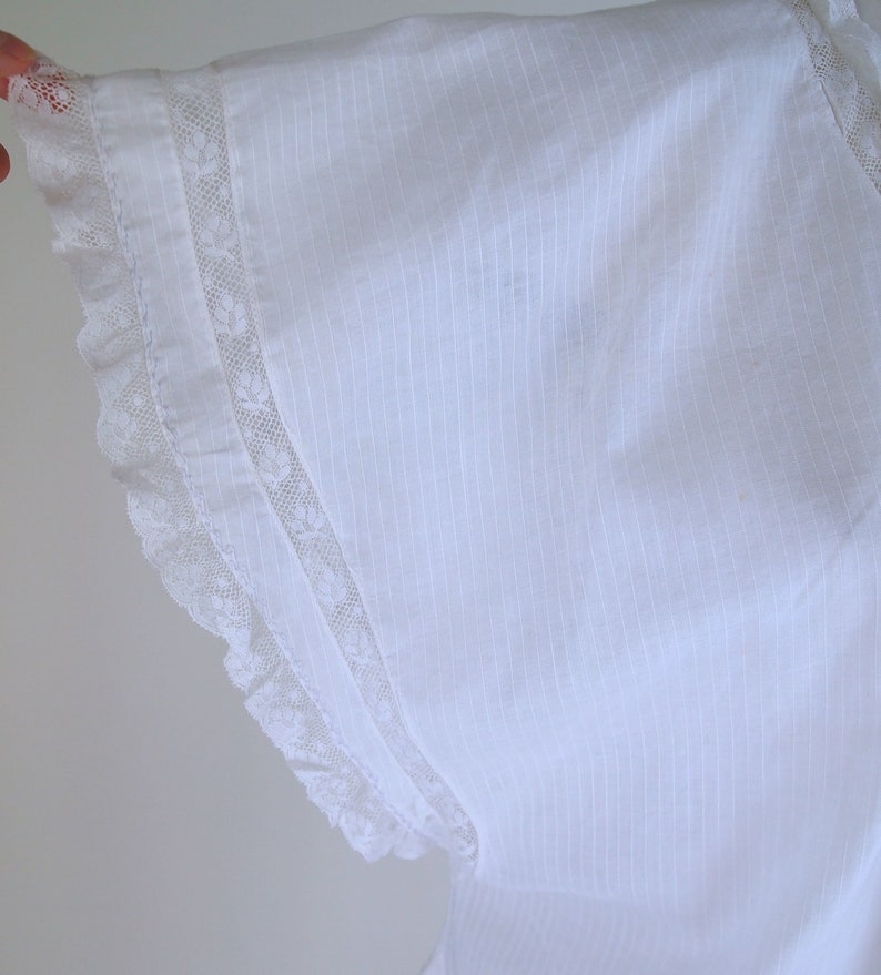 Edwardian White Cotton Dimity Bed Jacket Combing Jacket With | Etsy