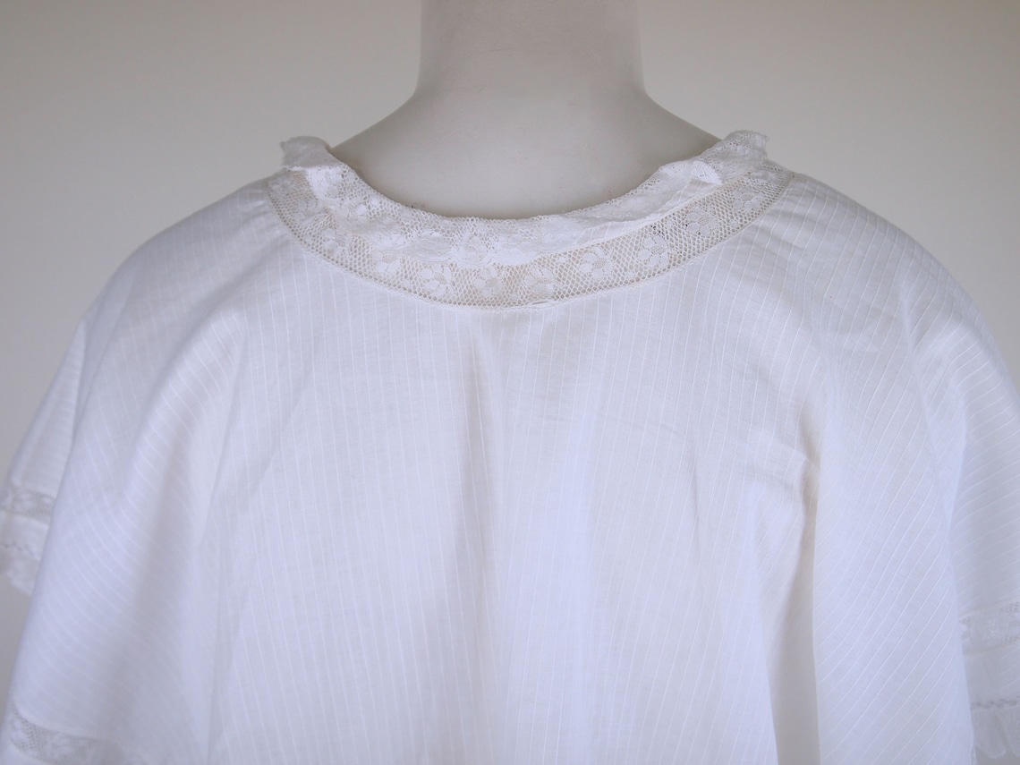Edwardian White Cotton Dimity Bed Jacket Combing Jacket With | Etsy
