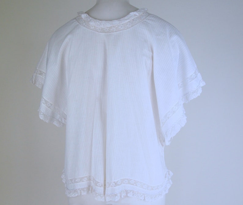 Edwardian White Cotton Dimity Bed Jacket Combing Jacket With | Etsy