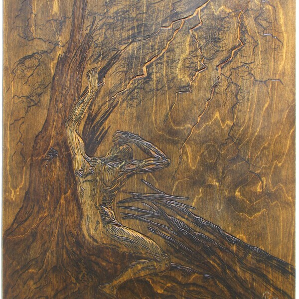 Lightning Struck Wood - Etsy