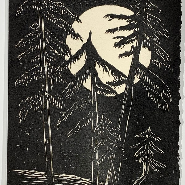 Original Woodcut - Etsy