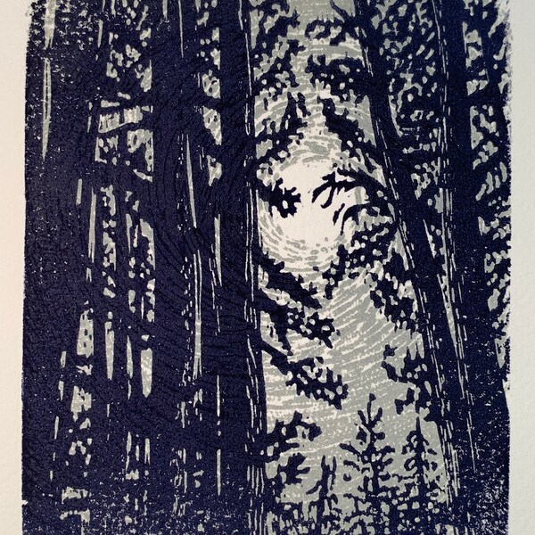 Woodcut Print - Etsy
