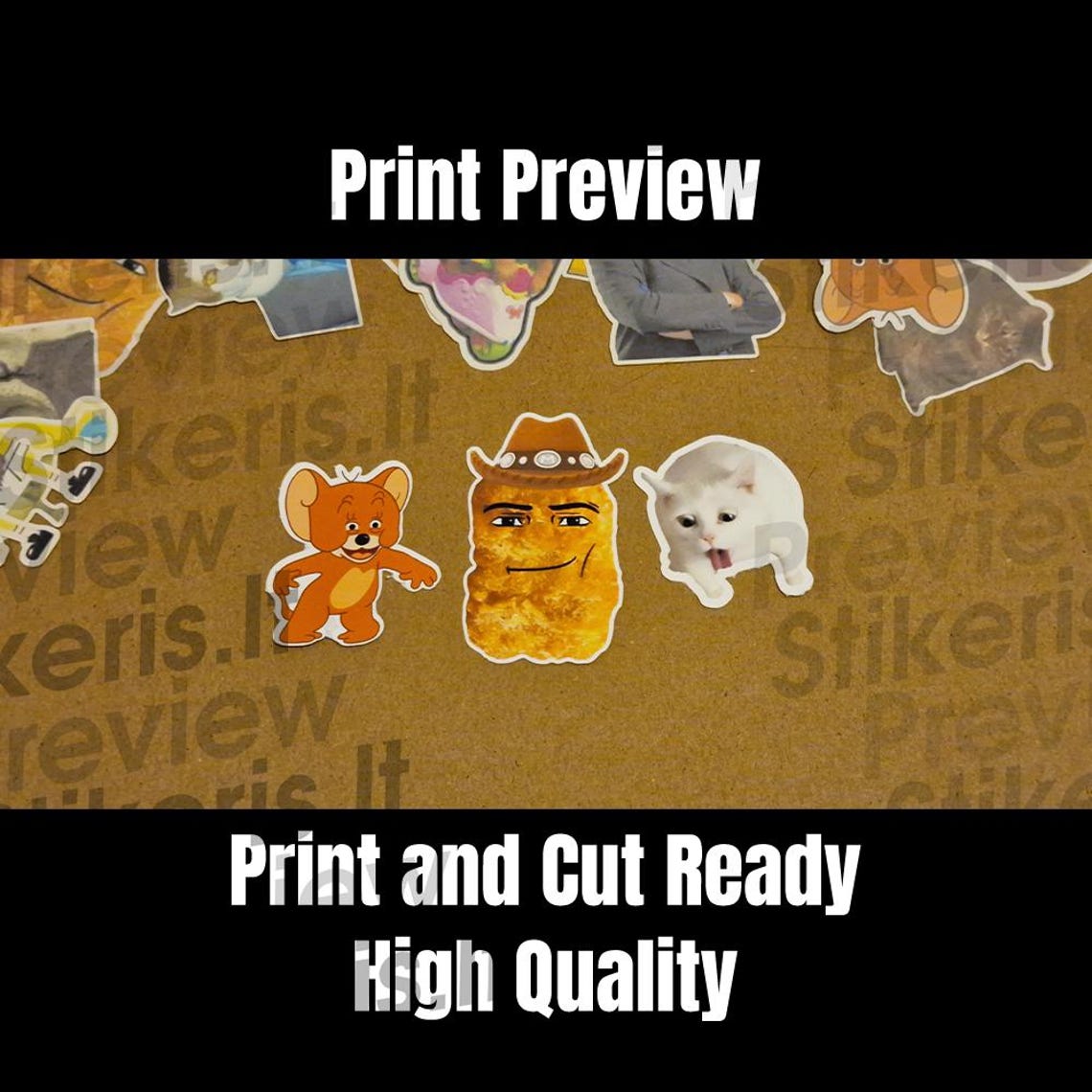 Dank Meme PNG Stickers: Print & Cut, 20 Unique Designs (digital ...