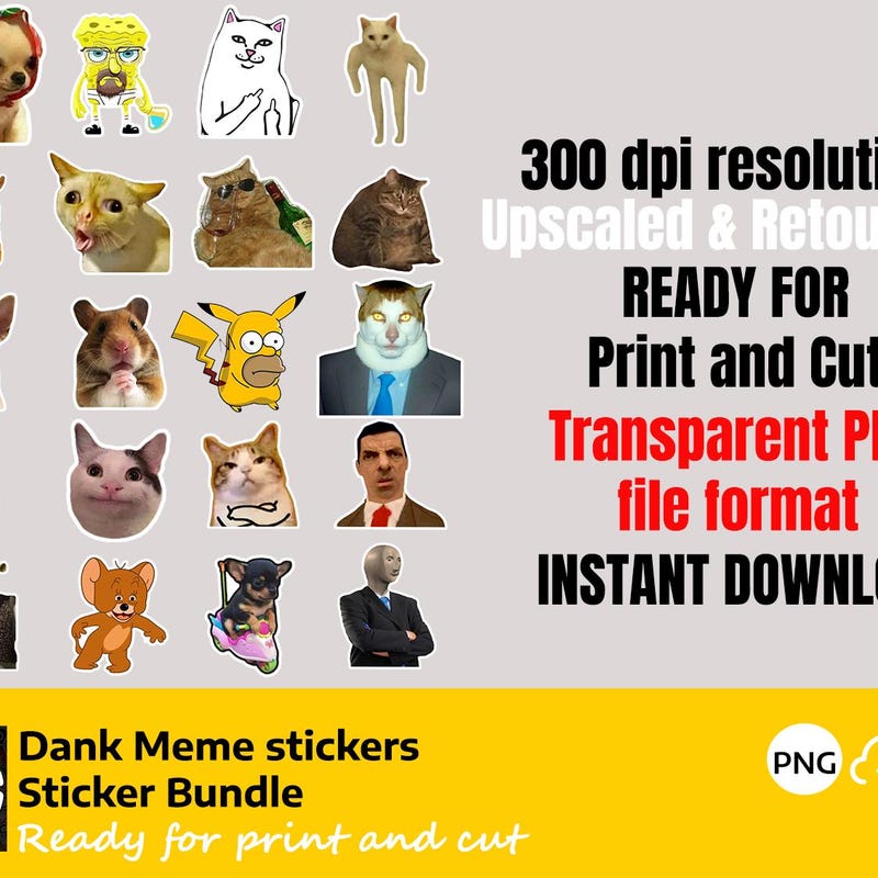 Meme Stickers - Etsy