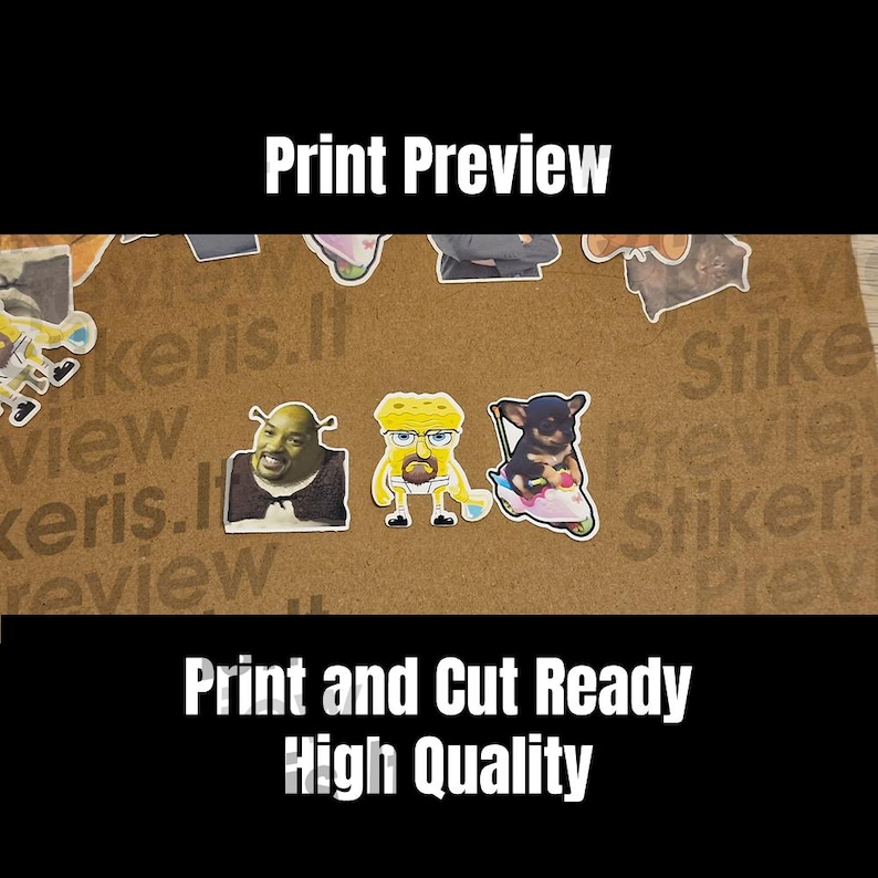 Dank Meme PNG Stickers: Print & Cut, 20 Unique Designs (digital ...