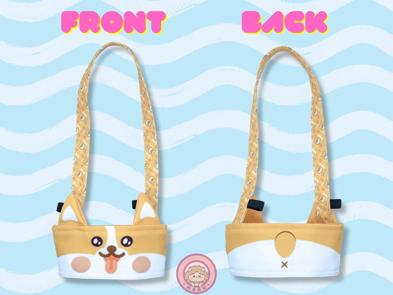 Corgi Boba Tea Holder With Strap: Kawaii Reusable Drink Carrier - Etsy