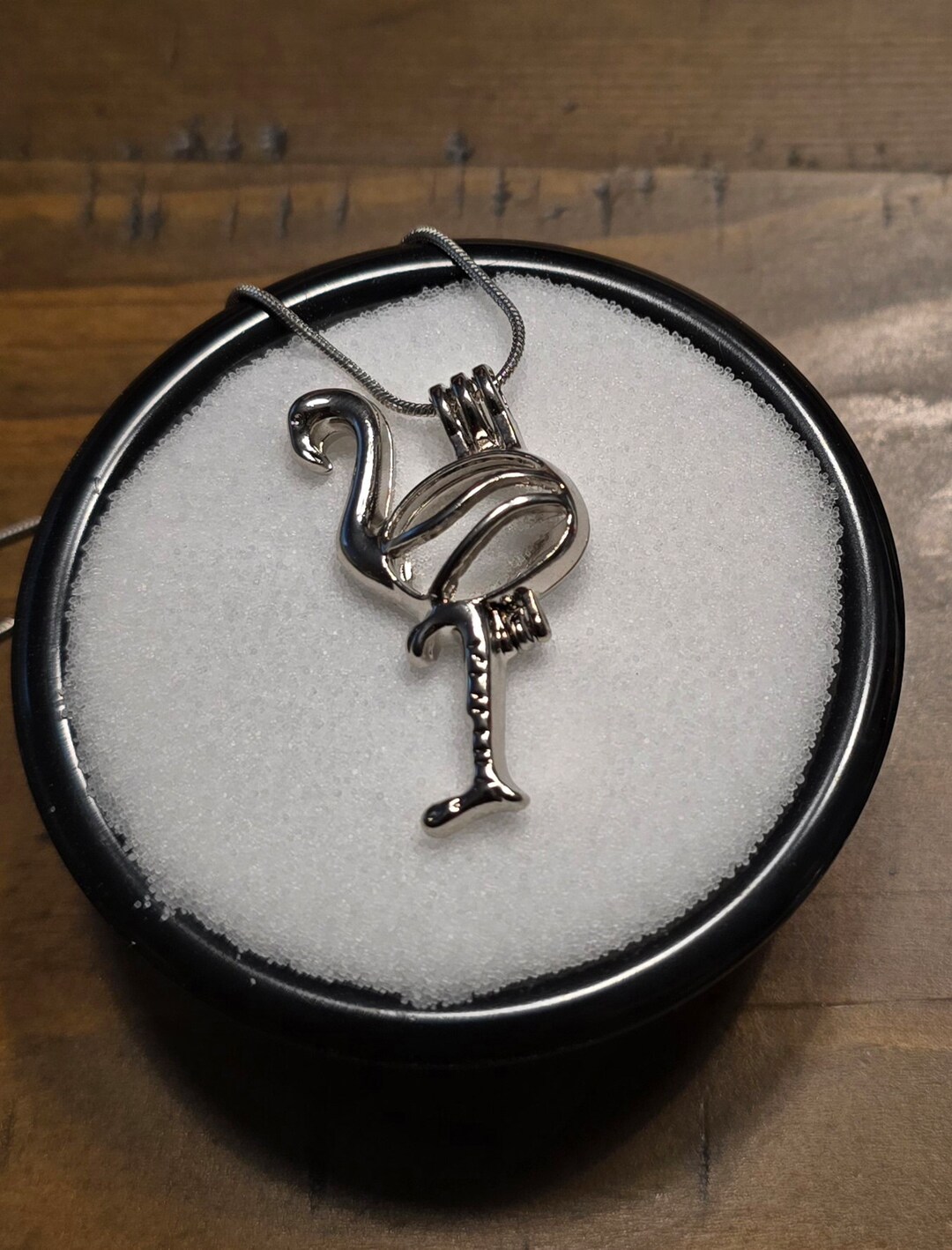 Flamingo Cage With Choice of Colored Pearl - Etsy