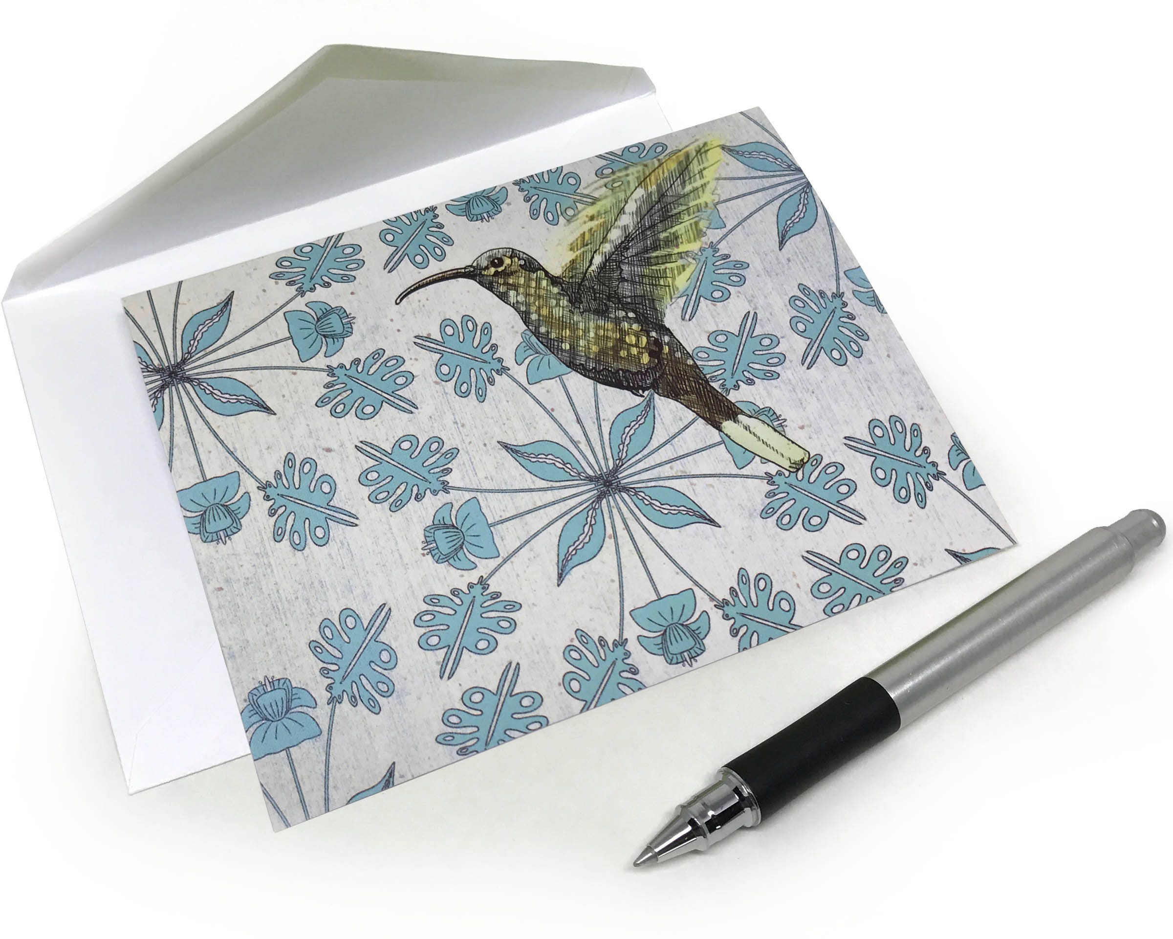 Hummingbird Greeting Card | Etsy