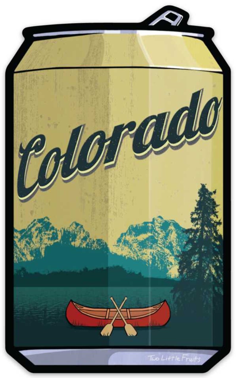 Colorado Beer Can Vinyl Sticker | Etsy