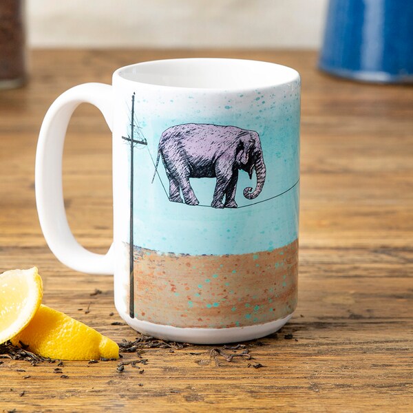 Elephant Coffee Mug - Etsy