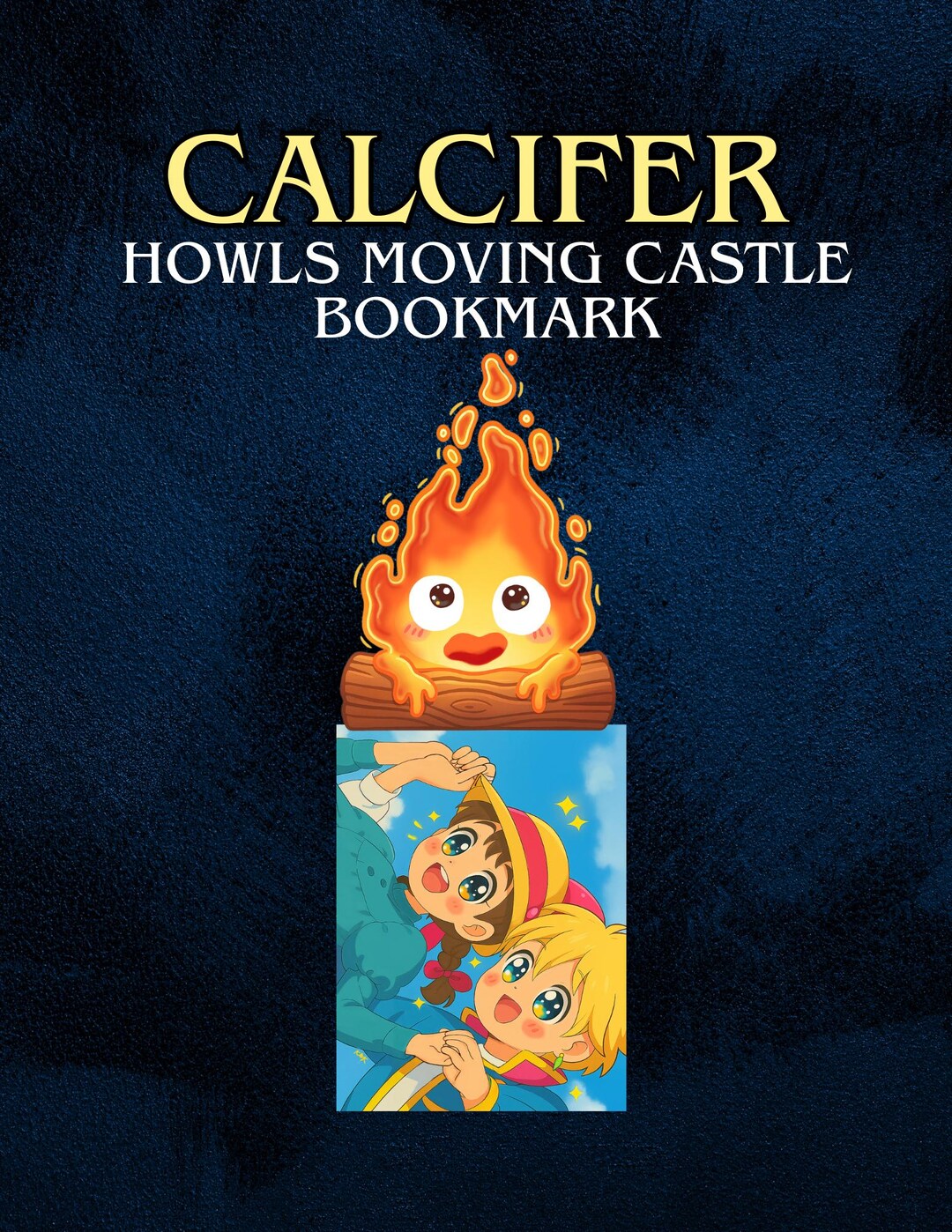 Calcifer & Howl and Sophie Bookmark – Howl’s Moving Castle Inspired ...