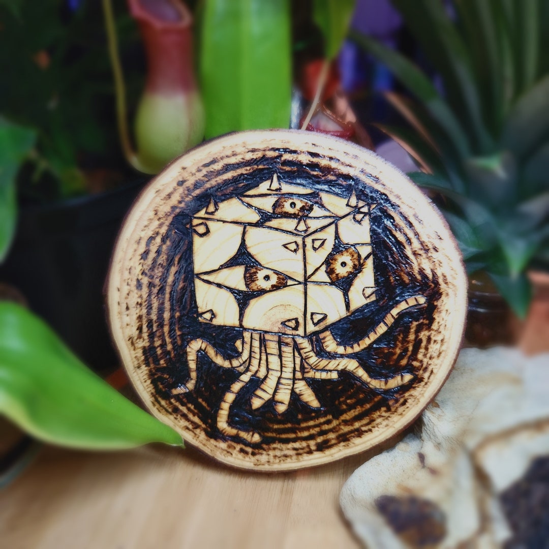 Cube Creature Pyrography - Rubiks - Etsy