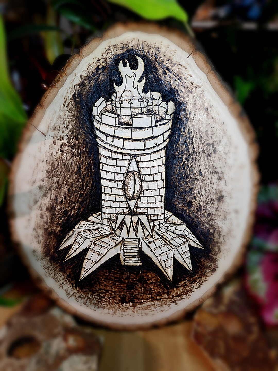 Chess Monster Wood Burn - the Rook - Etsy