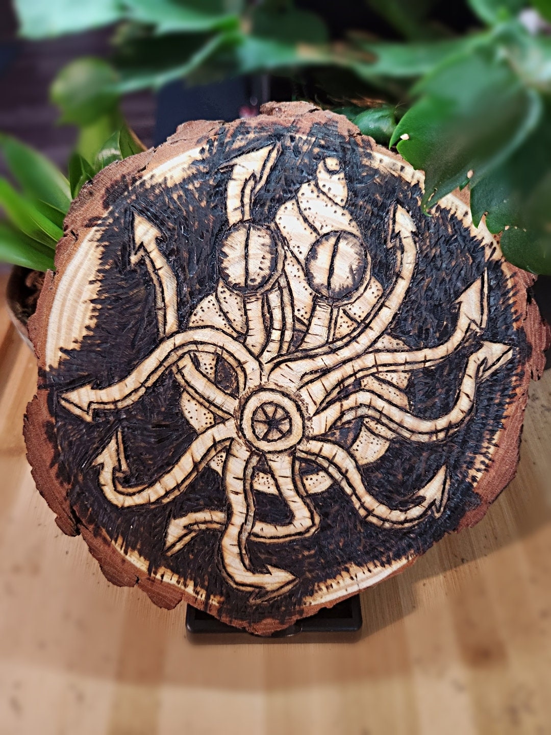 Sea Shell Monster Pyrography Magic Conch - Etsy