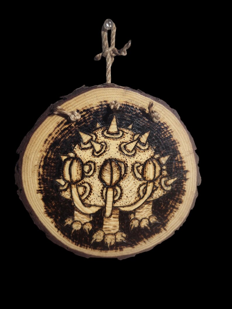 Monster Turtle Pyrography - the Triplets - Etsy