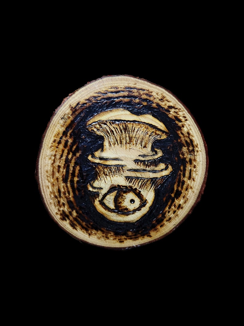 Mini Mushroom Monsters Spooky Pyrography Collection 4 - Etsy