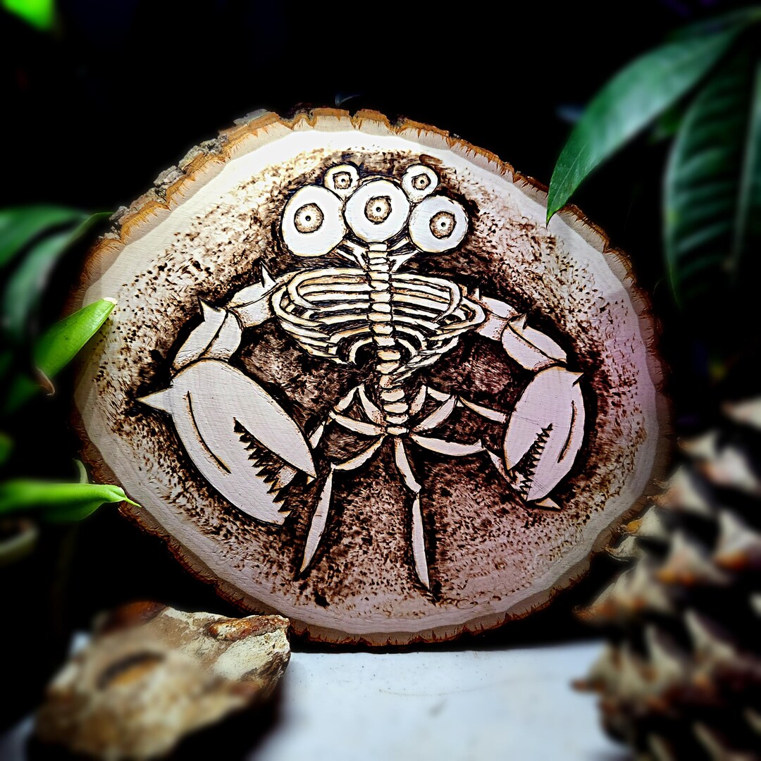 Skeleton Creature Woodburning - Rib Rage - Etsy