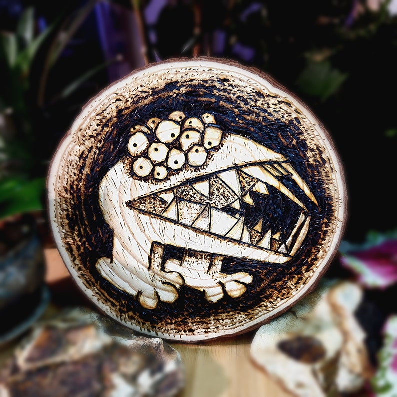 Horror Art Creatures Pyrography - Pyro Pete - Etsy