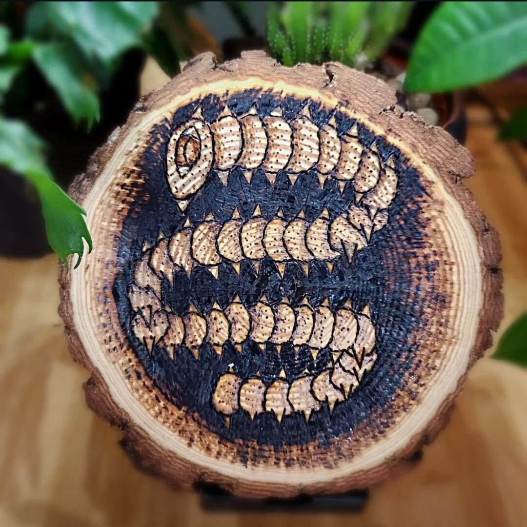 Monster Centipede Pyrography - the Elder - Etsy