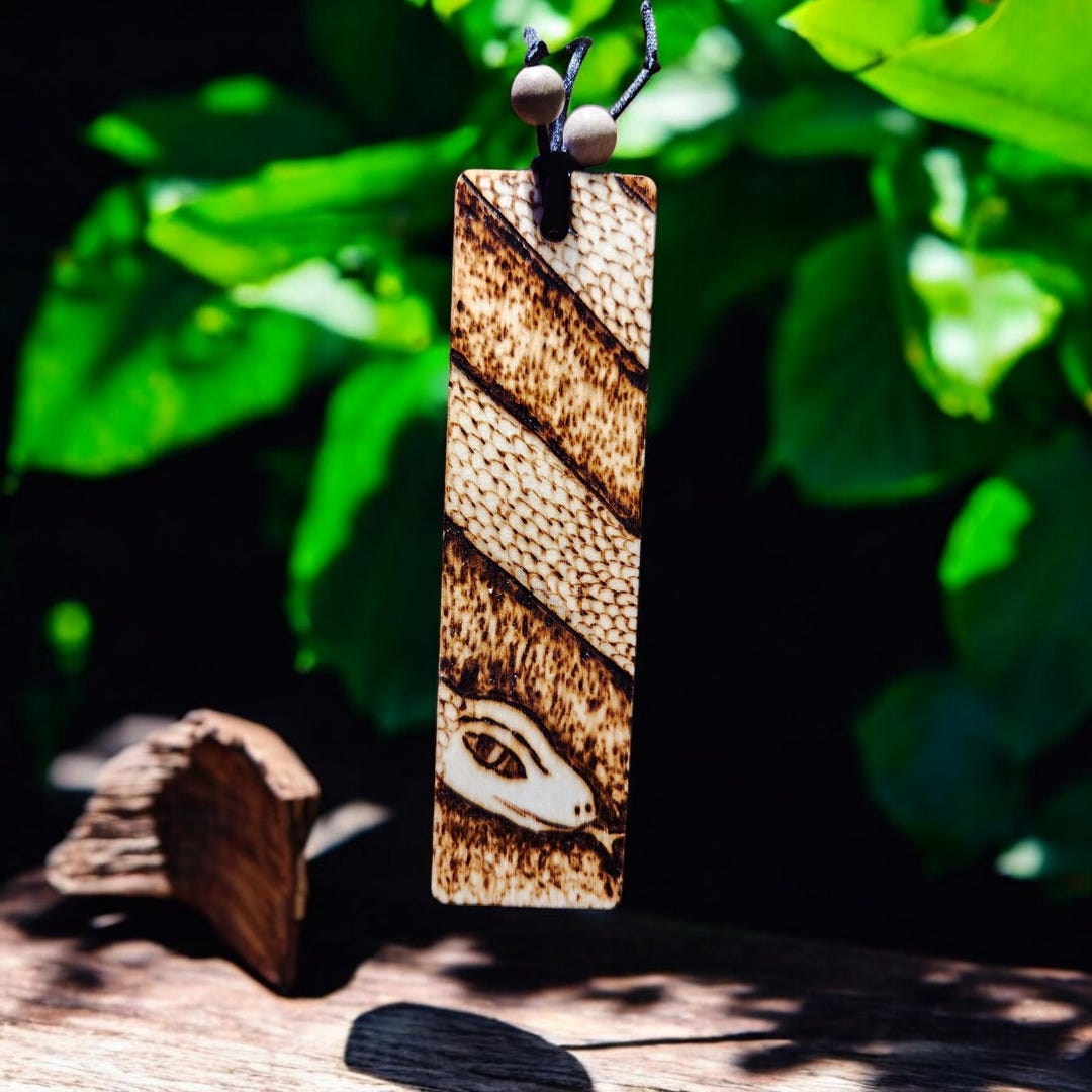 Bookmark Snake Woodburn Art - Etsy