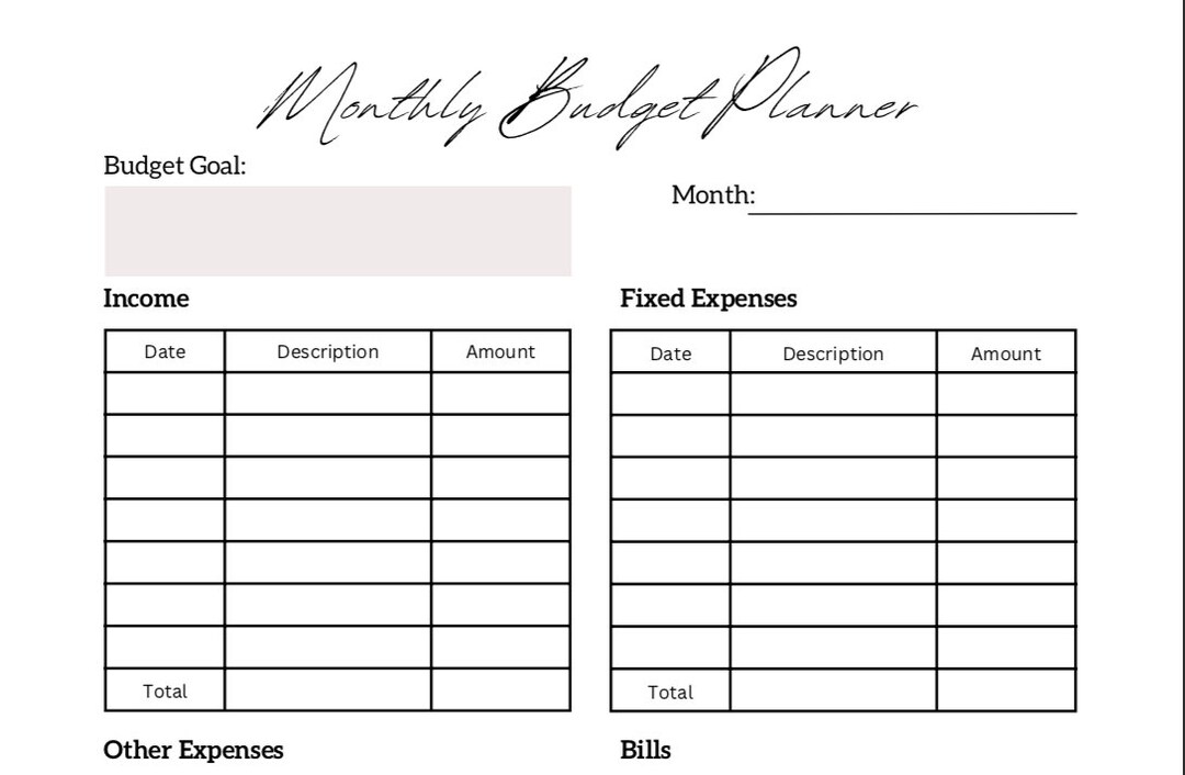 Simple Biblical Budget Template - Be Financially Free - Etsy