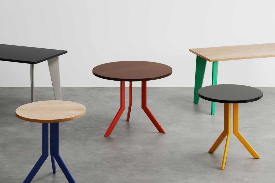 Vintage Modern Colored Table Legs for Rectangle Table/desk Top of Your ...