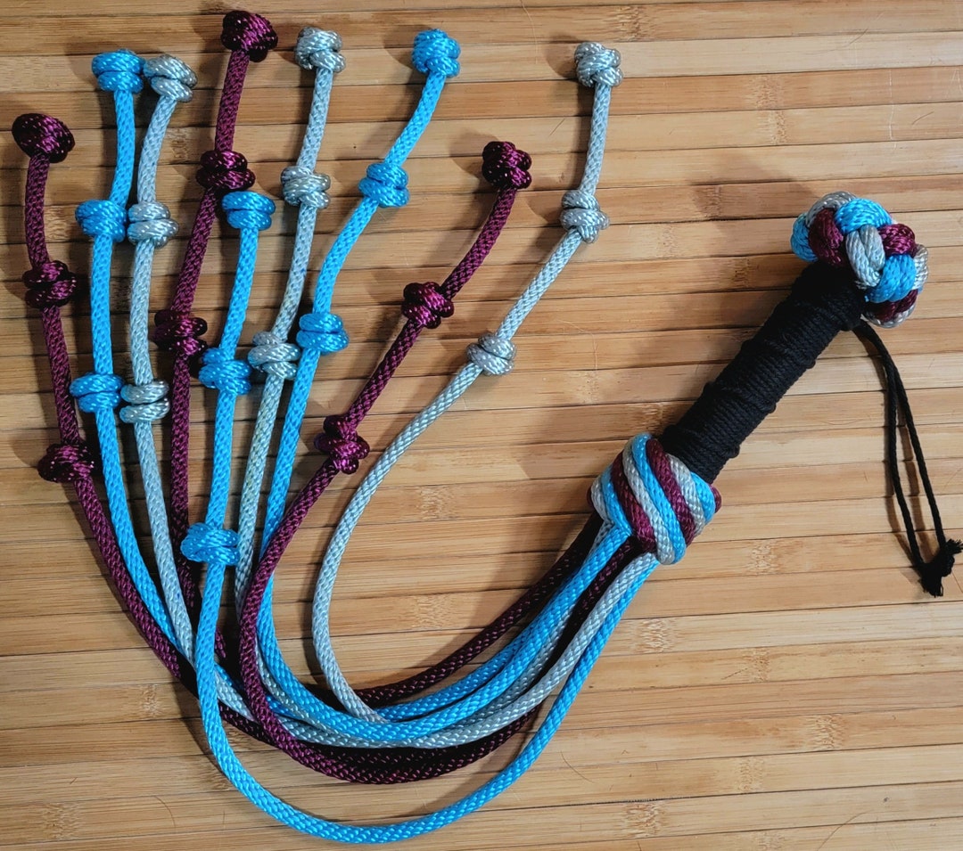 Custom Shibari Rope Flogger Nylon Colors Kink Fetish Impact Tool BDSM ...