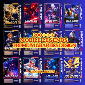 200+ Mobile Legends Graphics Bundle: PNG & JPG (digital Download) - Etsy