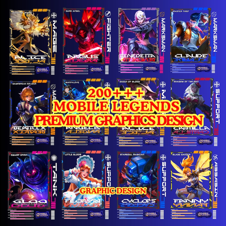 200++ Mobile Legends Graphics DESIGN L PNG L Print on Demand L Printify ...