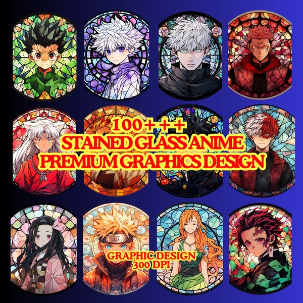 Anime Stained Glass - Etsy