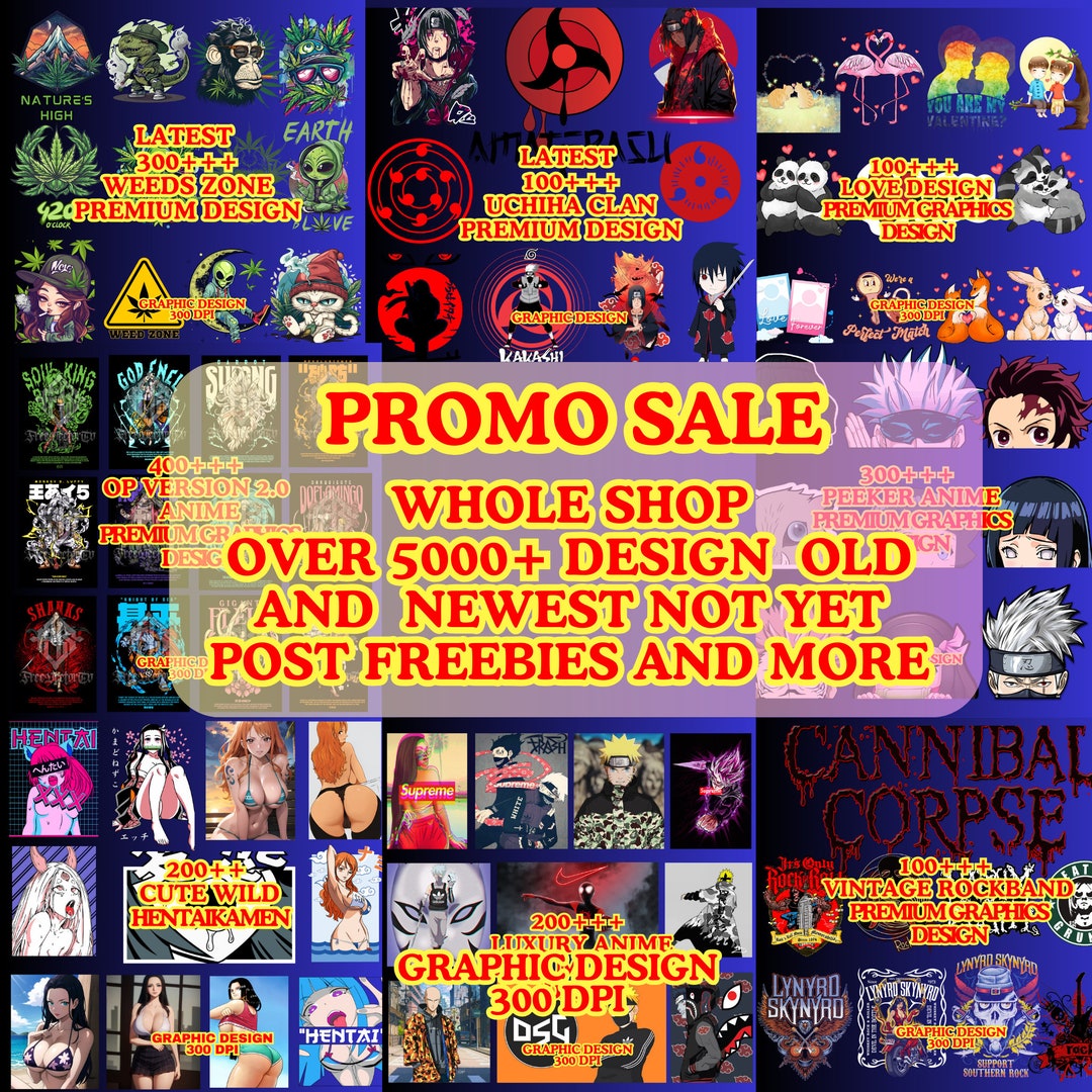 5,000++ WHOLE SHOP Bundle Anime L PNG L Print on Demand L Printify L ...