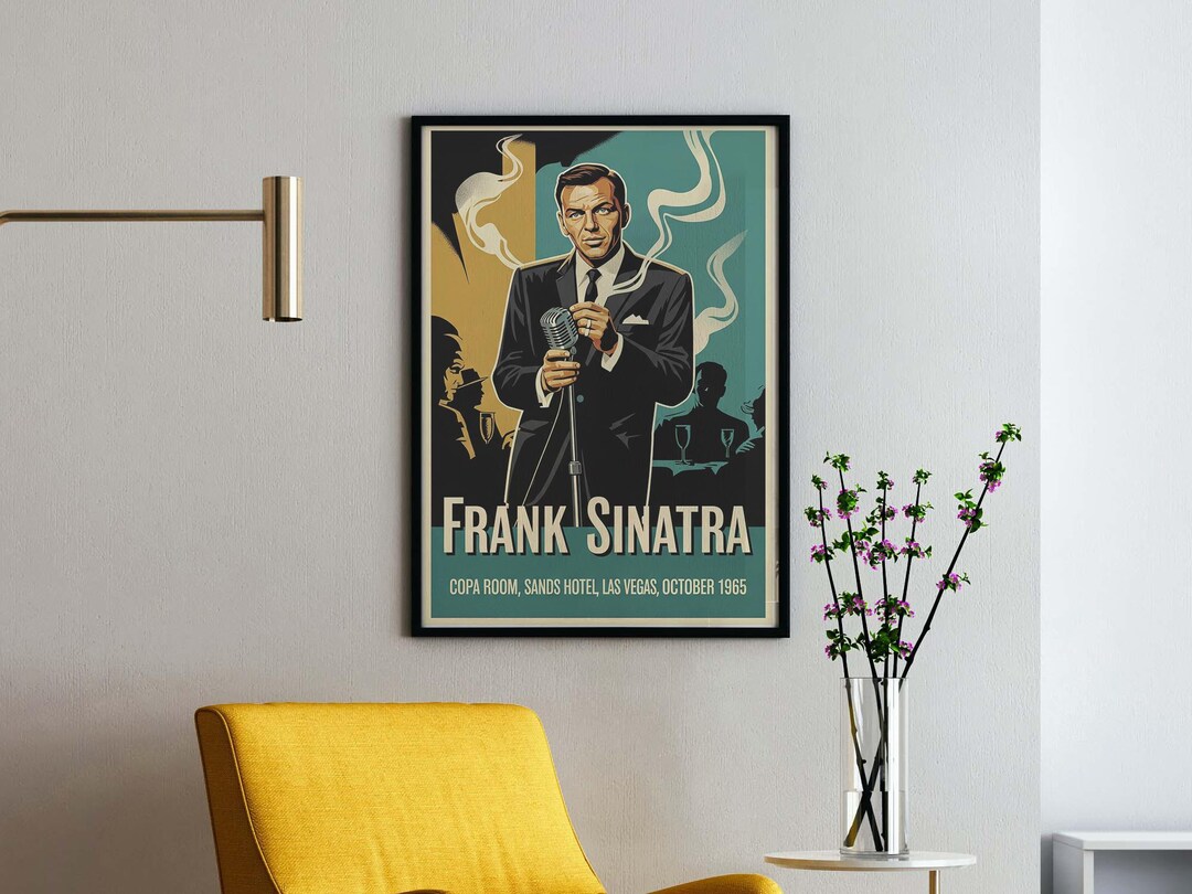 Vintage Frank Sinatra Concert Poster: Retro Jazz Art (digital Download ...