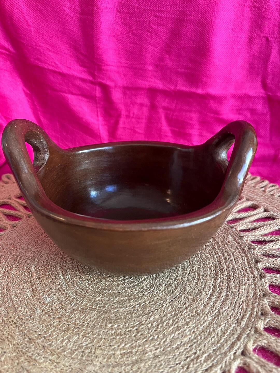 Burnished Clay Serving Pot - Etsy